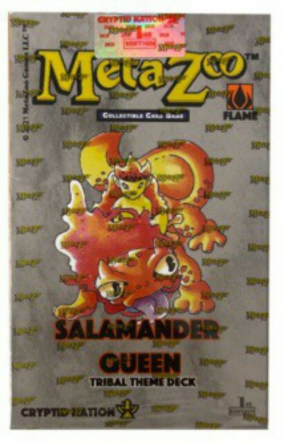 MetaZoo Cryptid Nation Salamander Queen 1st Edition Theme Deck – Piece Of The Game