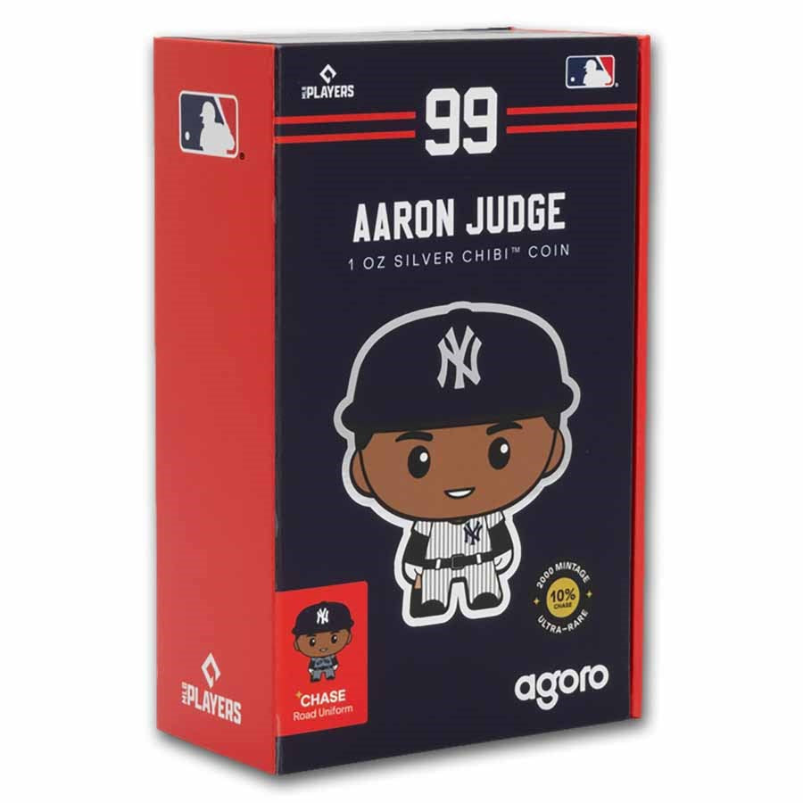 2025 Major League Baseball Players Chibi Aaron Judge 1 oz Silver Coin ...