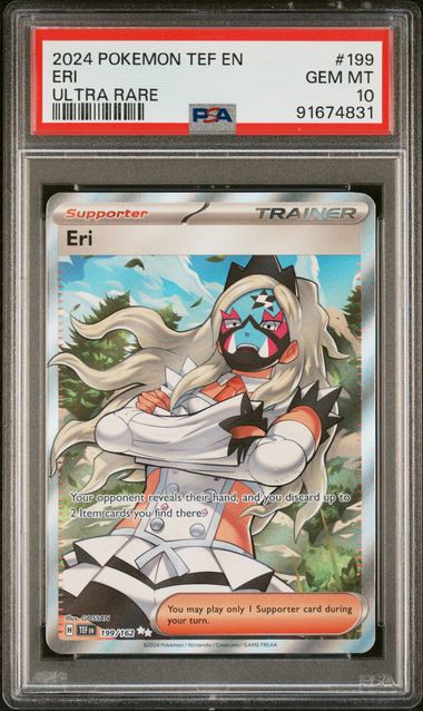 Eri 2024 Pokemon Temporal Forces Ultra rare #199/162 PSA 10 – Piece Of ...