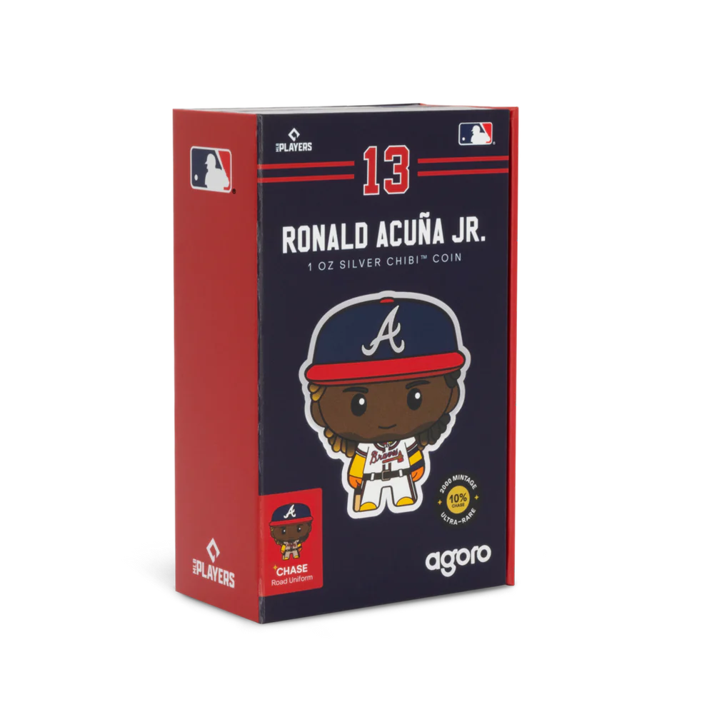 2025 Niue Major League Baseball Players Chibi Ronald Acuna .Jr 1 oz Si ...