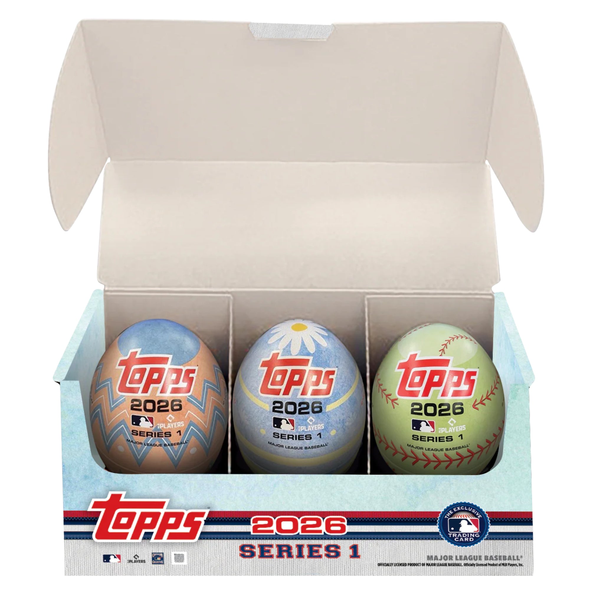 2026 Topps Baseball Series 1 Easter Egg Retail Tin 3 Tin Display Box ...