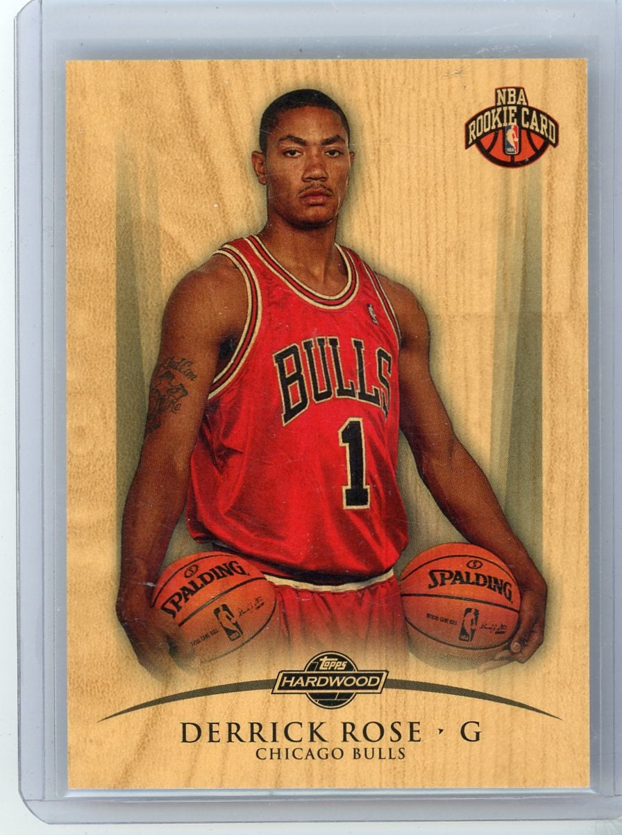 Derrick Rose 2008-09 Topps Hardwood Wood #'d 011/299 (2 balls) – Piece ...