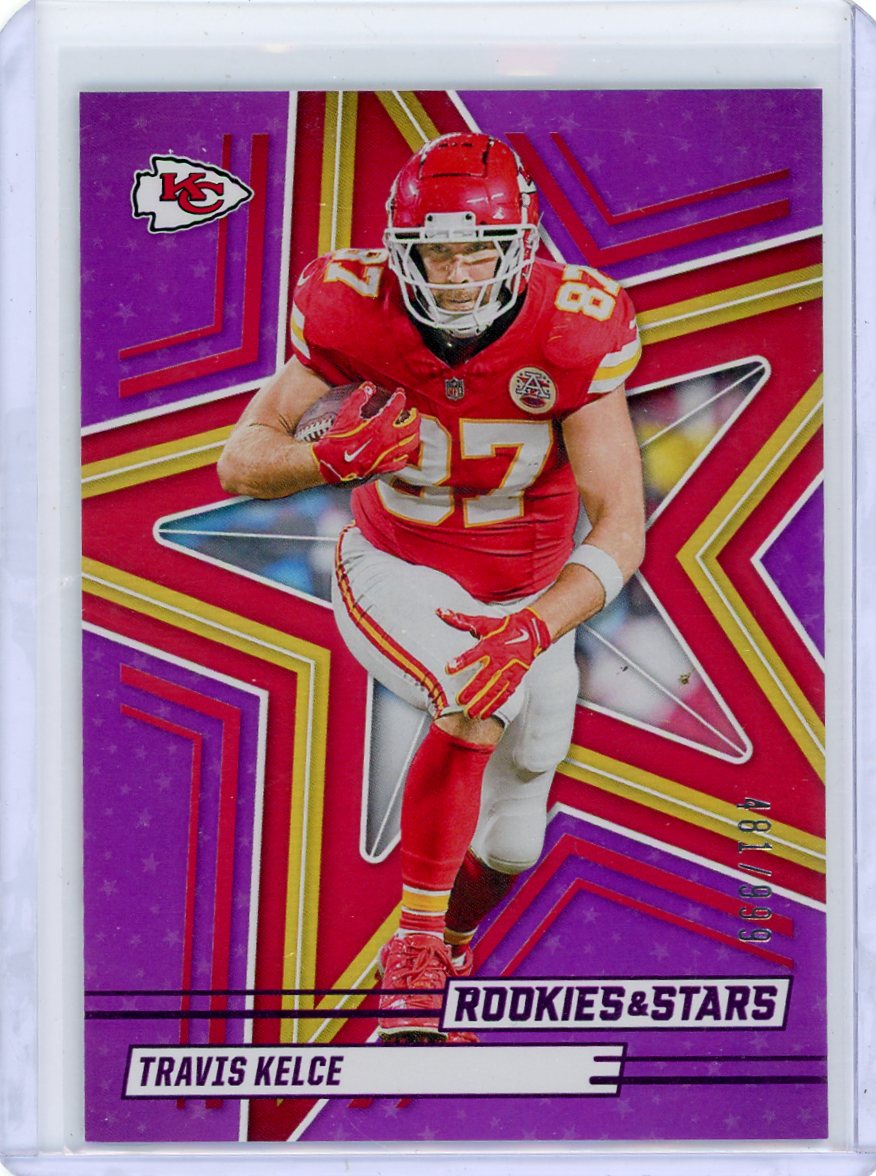 Travis Kelce 2025 Panini Rookies & Stars Purple #'d 481/999 – Piece Of ...