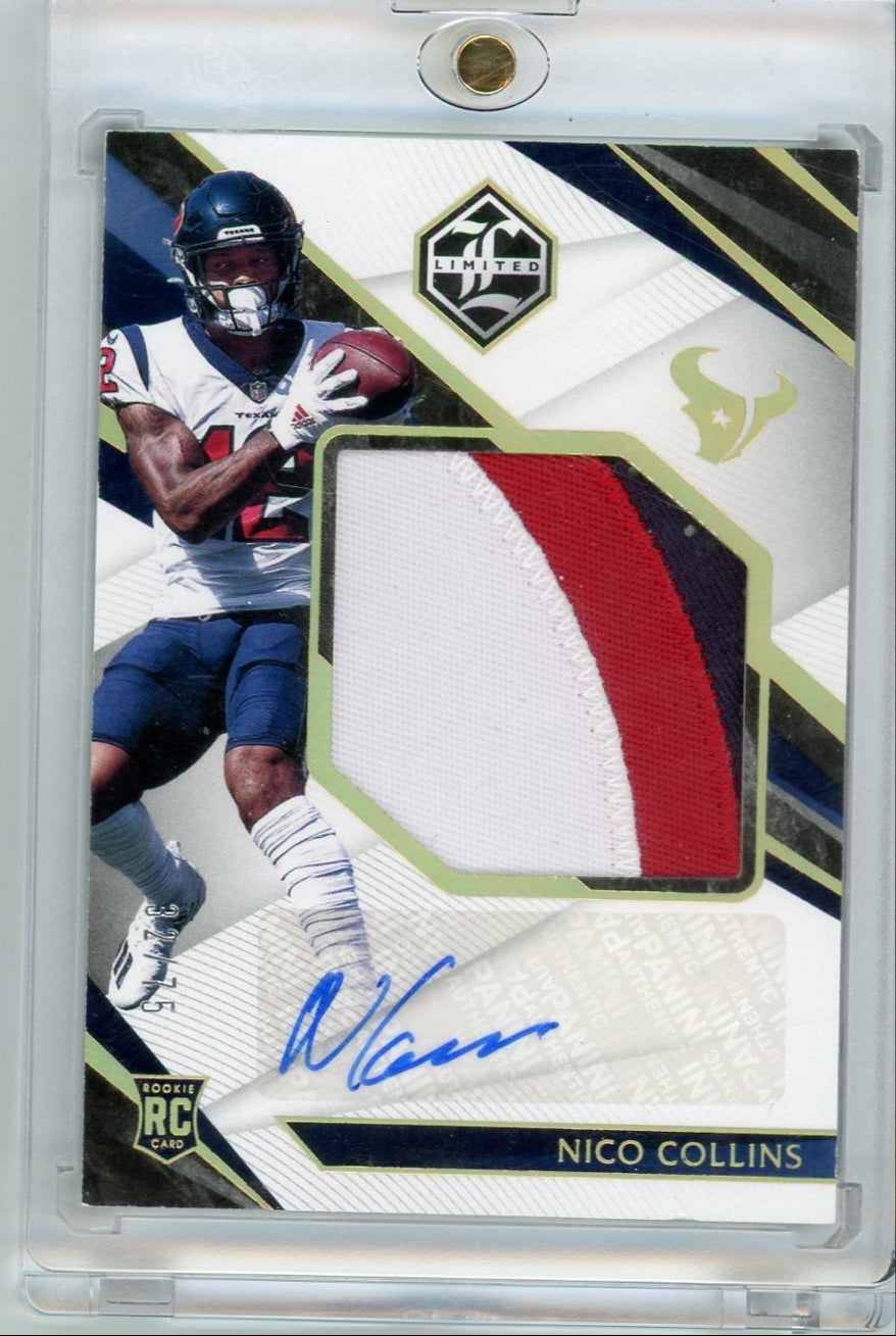 Nico Collins 2021 Limited RC Patch Autograph #32/75 – Piece Of The Game