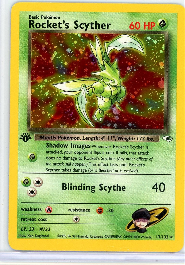 Rocket's Scyther Holo Gym Challenge 1st Edition 13/132 – Piece Of The Game