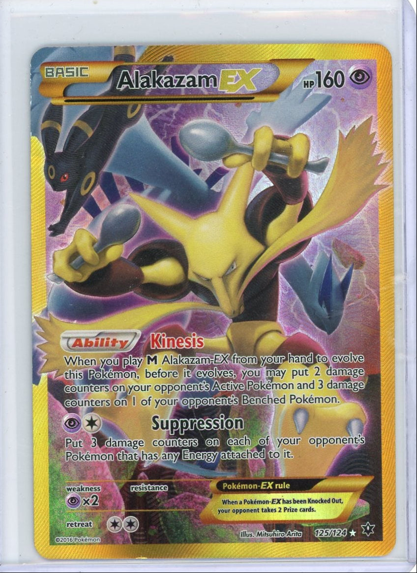 Alakazam ex 2016 Pokemon XY Fates Collide #125/124 MP/HP – Piece Of The ...