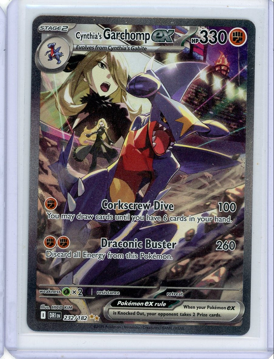 Cynthia's Garchomp EX Pokemon 2025 Destined Rivals #232/182 – Piece Of ...