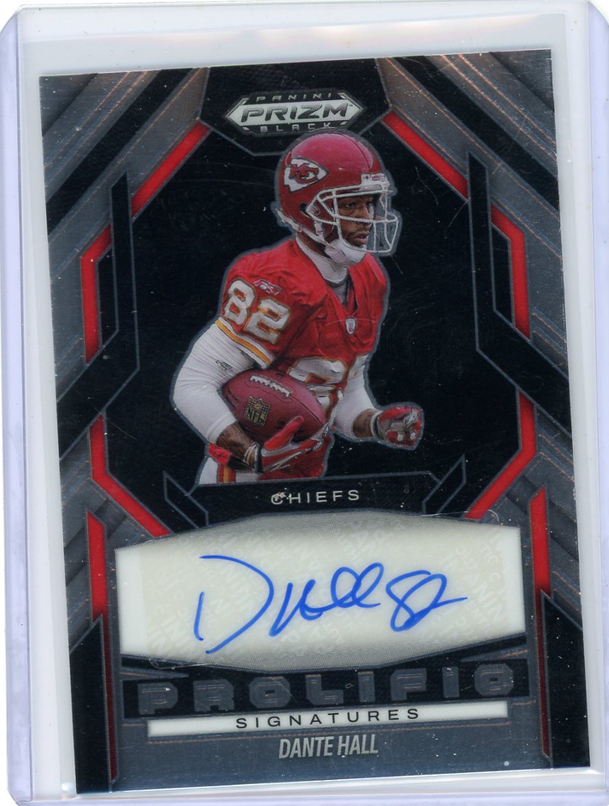 Dante Hall 2025 Panini Prizm Black Prolific Signatures Auto – Piece Of ...