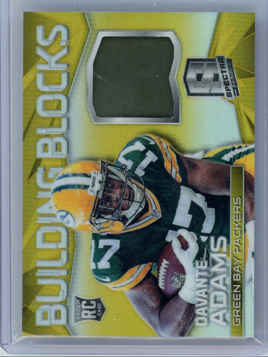 Davante Adams 2014 Panini Spectra Building Blocks gold prizm RC #'d 03 ...
