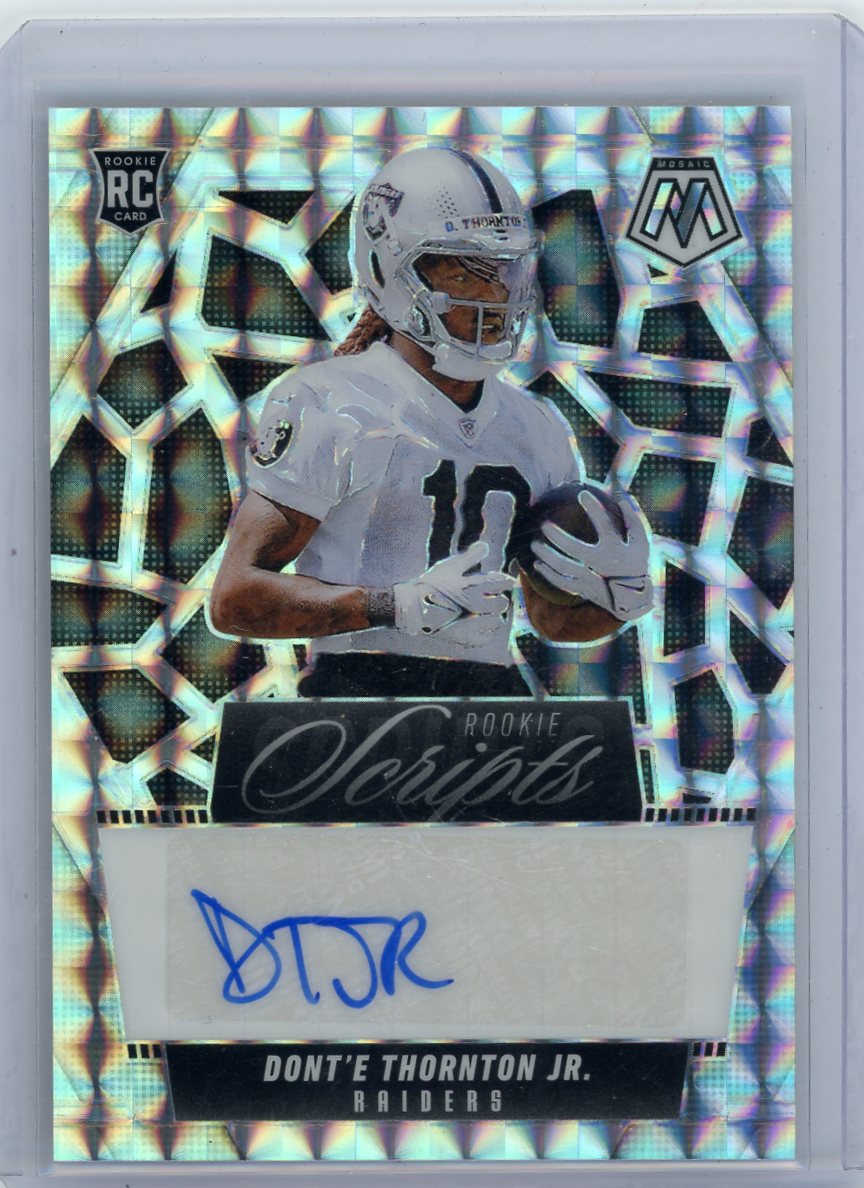 Dont'e Thornton Jr. 2025 Panini Mosaic Rookie Scripts Mosaic Prizm ...