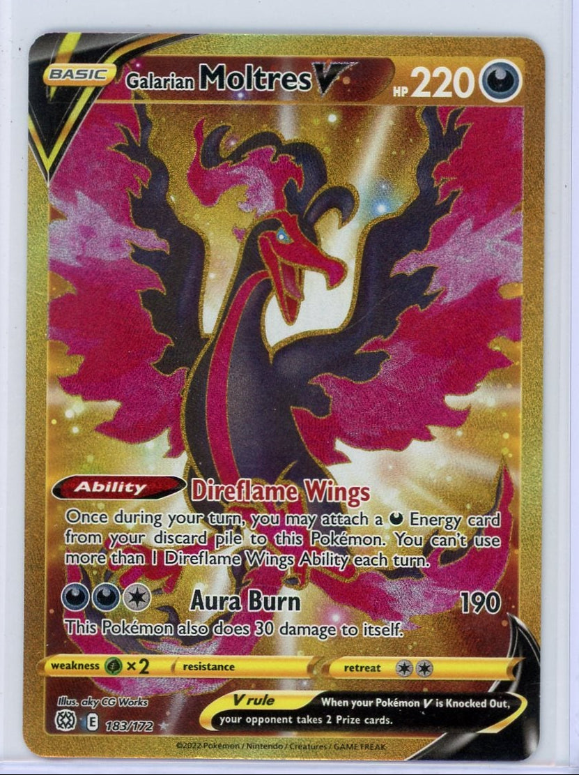 Galarian Moltres V Pokémon Brilliant Stars #183/172 – Piece Of The Game