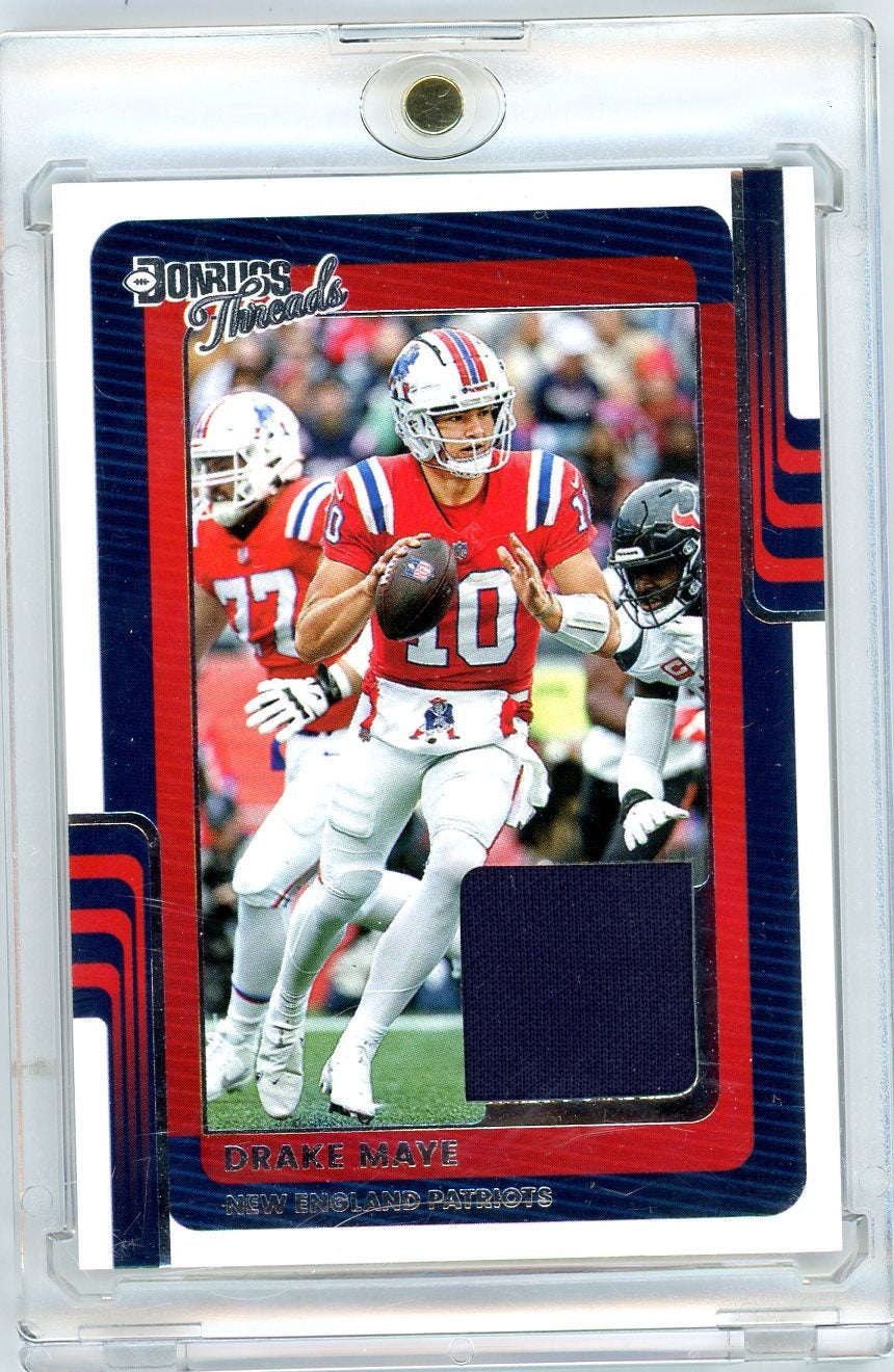 Drake Maye 2025 Panini Donruss Threads Patch – Piece Of The Game