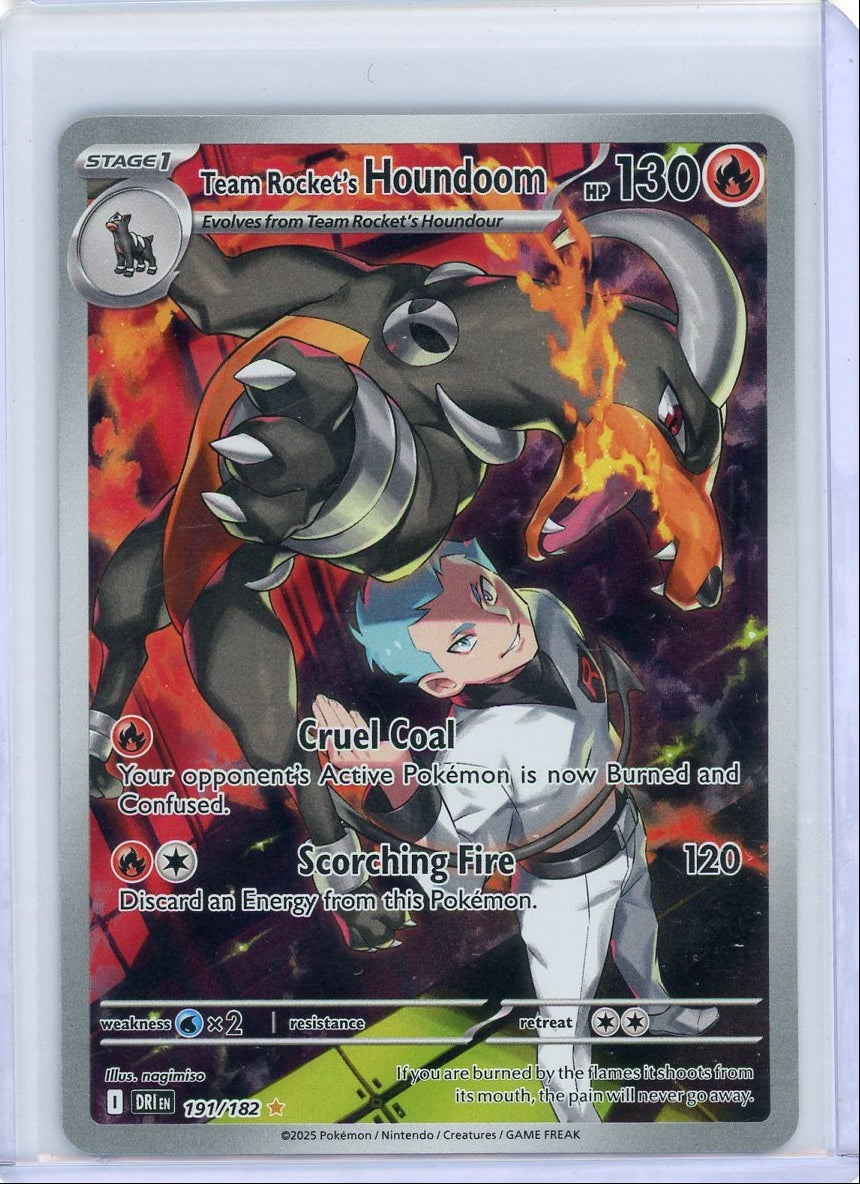 Team Rocket's Houndoom Pokémon Destined Rivals Illustration Rare #191/ – Piece Of The Game
