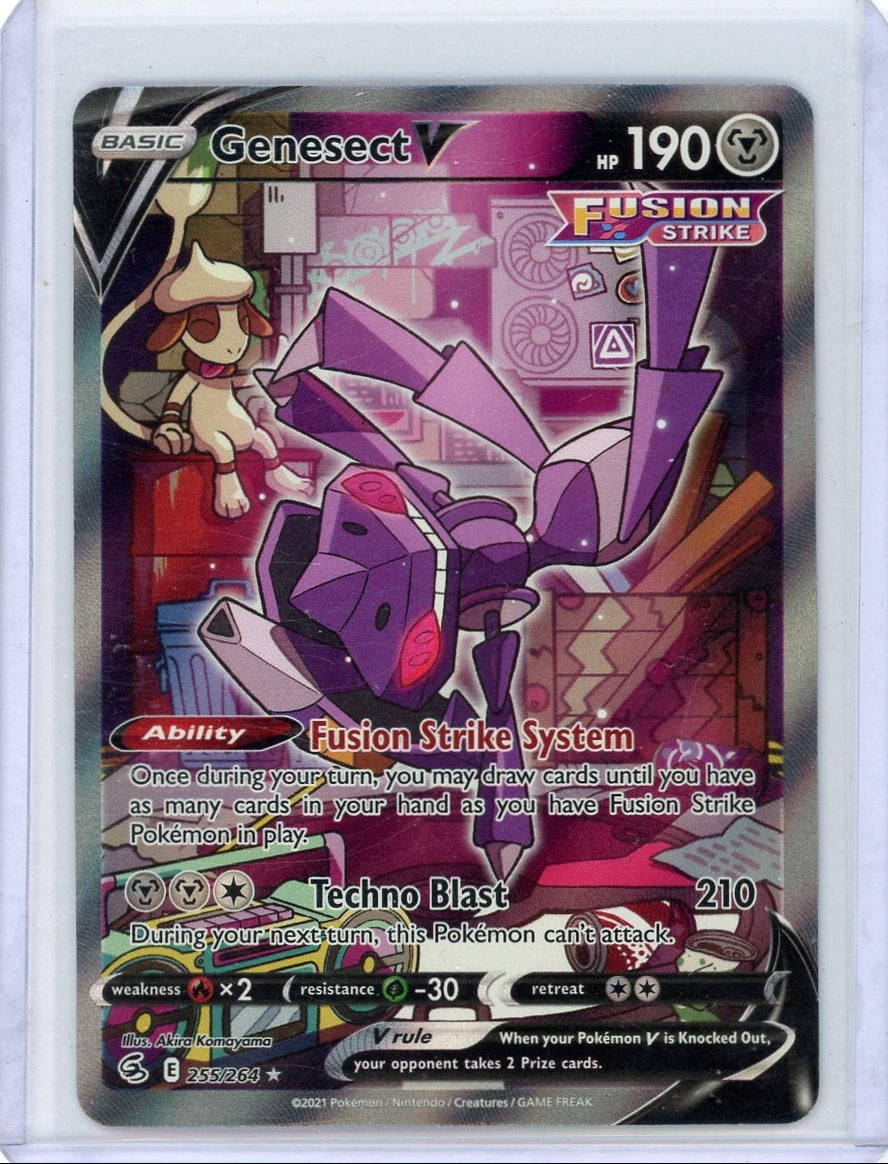 Genesect V 2021 Pokemon Fusion Strike Full-Art #255/264 – Piece Of The Game