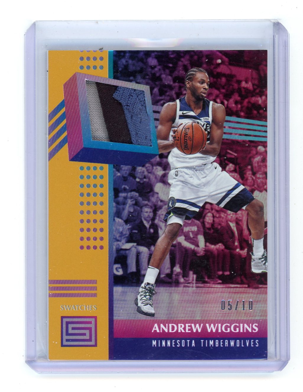 Andrew Wiggins 2017-18 Panini Status Swatches Relics Prime /10 – Piece ...