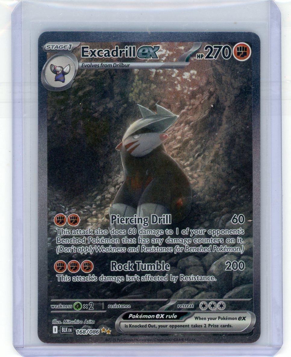 Excadrill 2025 Pokemon Black Bolt Special Illustration rare #168/086 ...