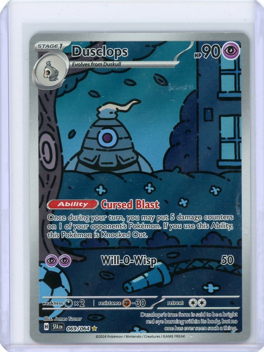 Dusclops 2024 Pokemon Shrouded Fable Illustration rare holo #069/064 ...