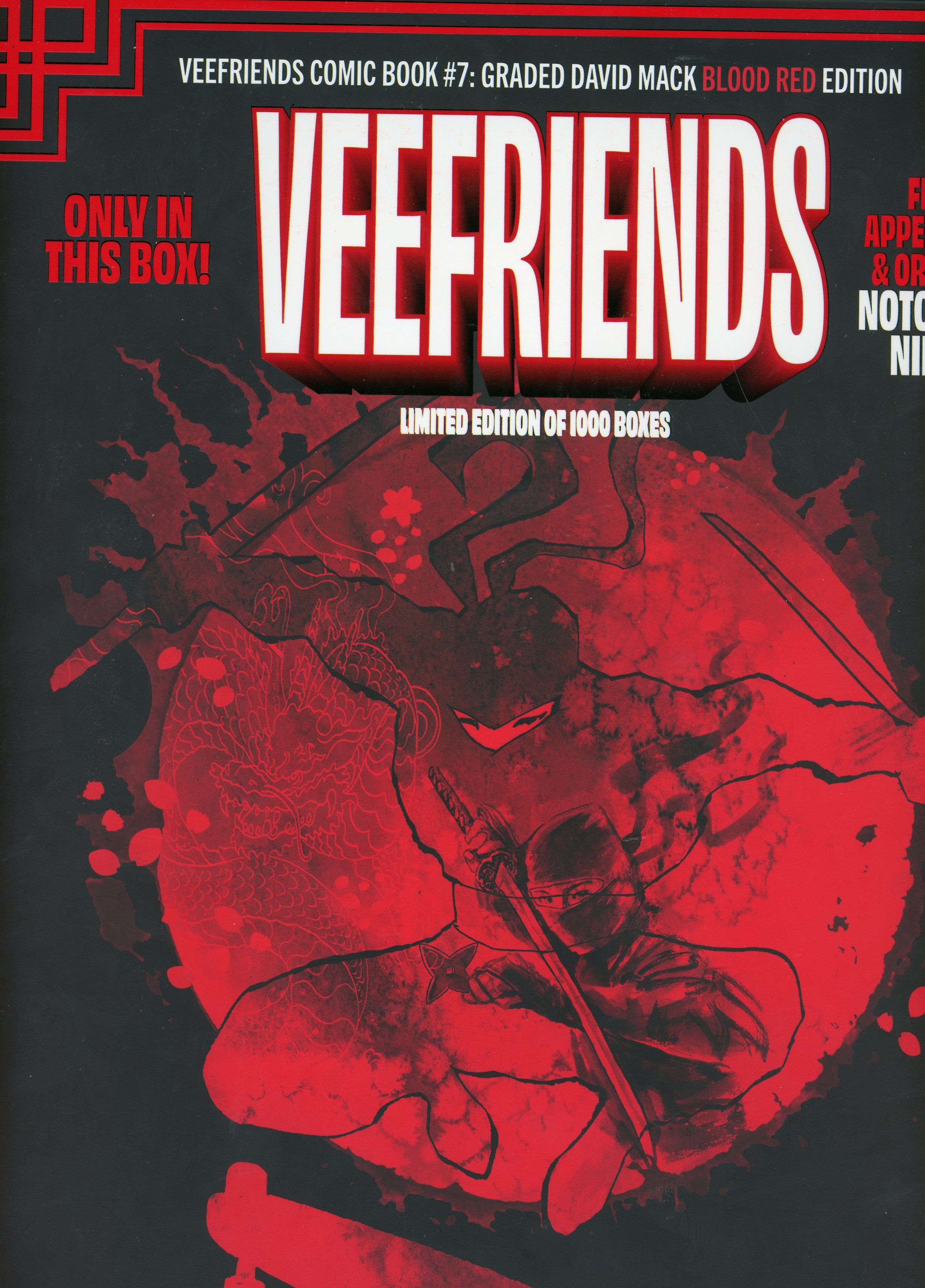 Veefriends Comic Book #7: Graded David Mack Blood Red Edition – Piece ...