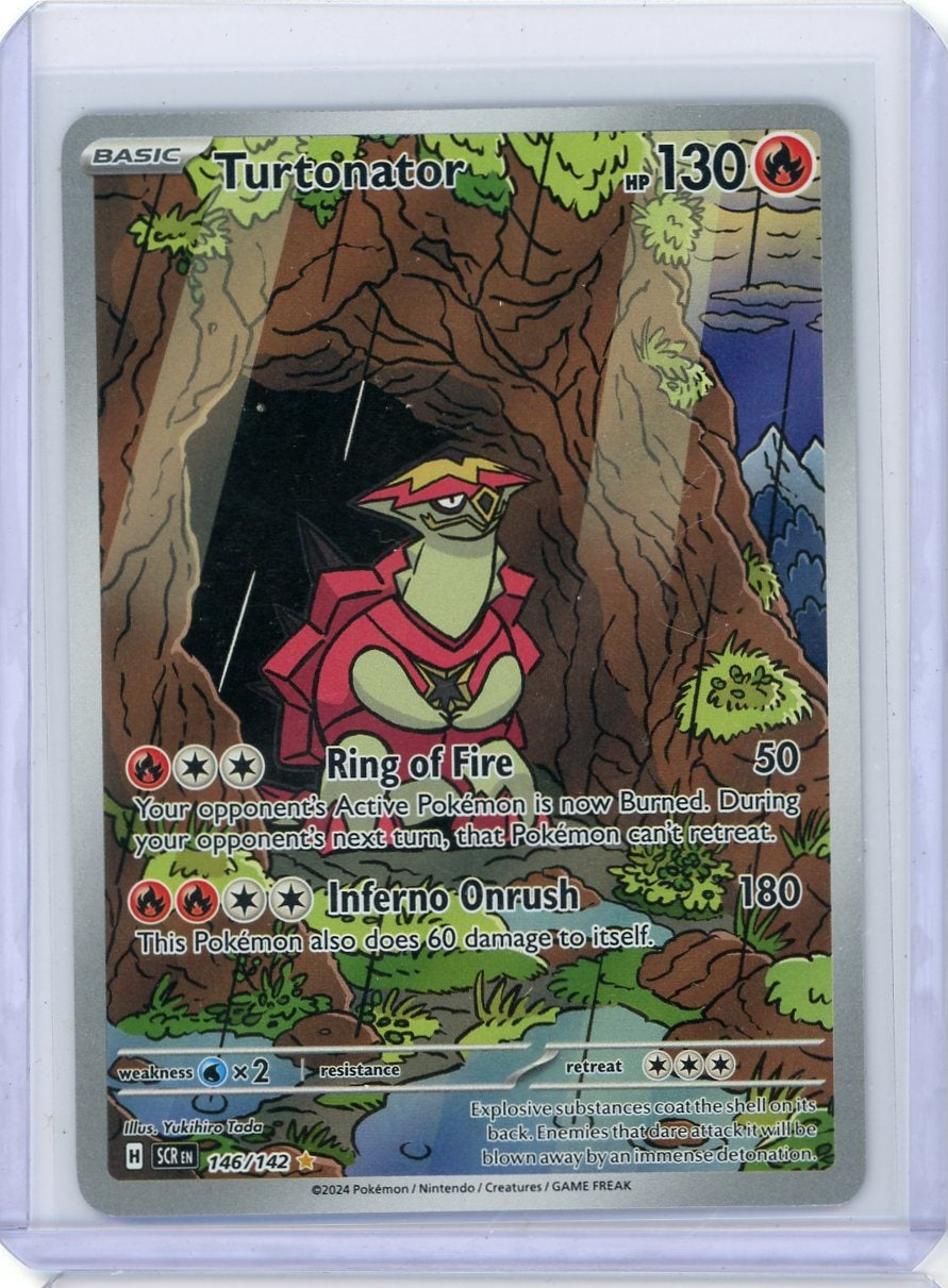Turtonator 2024 Pokemon Stellar Crown Illustration rare #146/142 ...