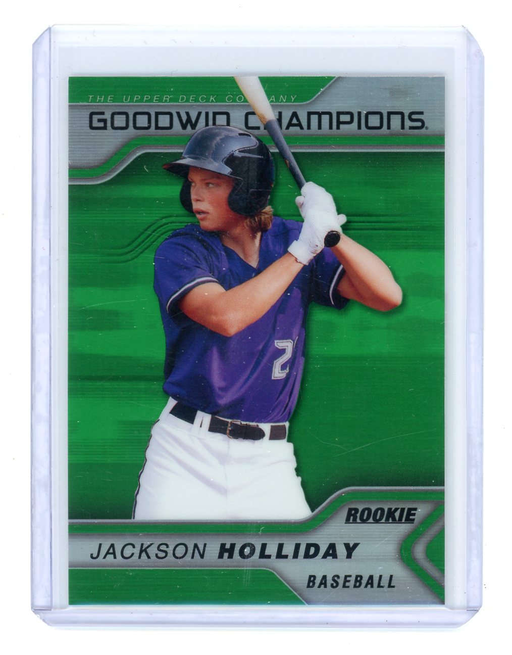 Jackson Holliday 2023 Upper Deck Goodwin Champions Platinum rookie car ...