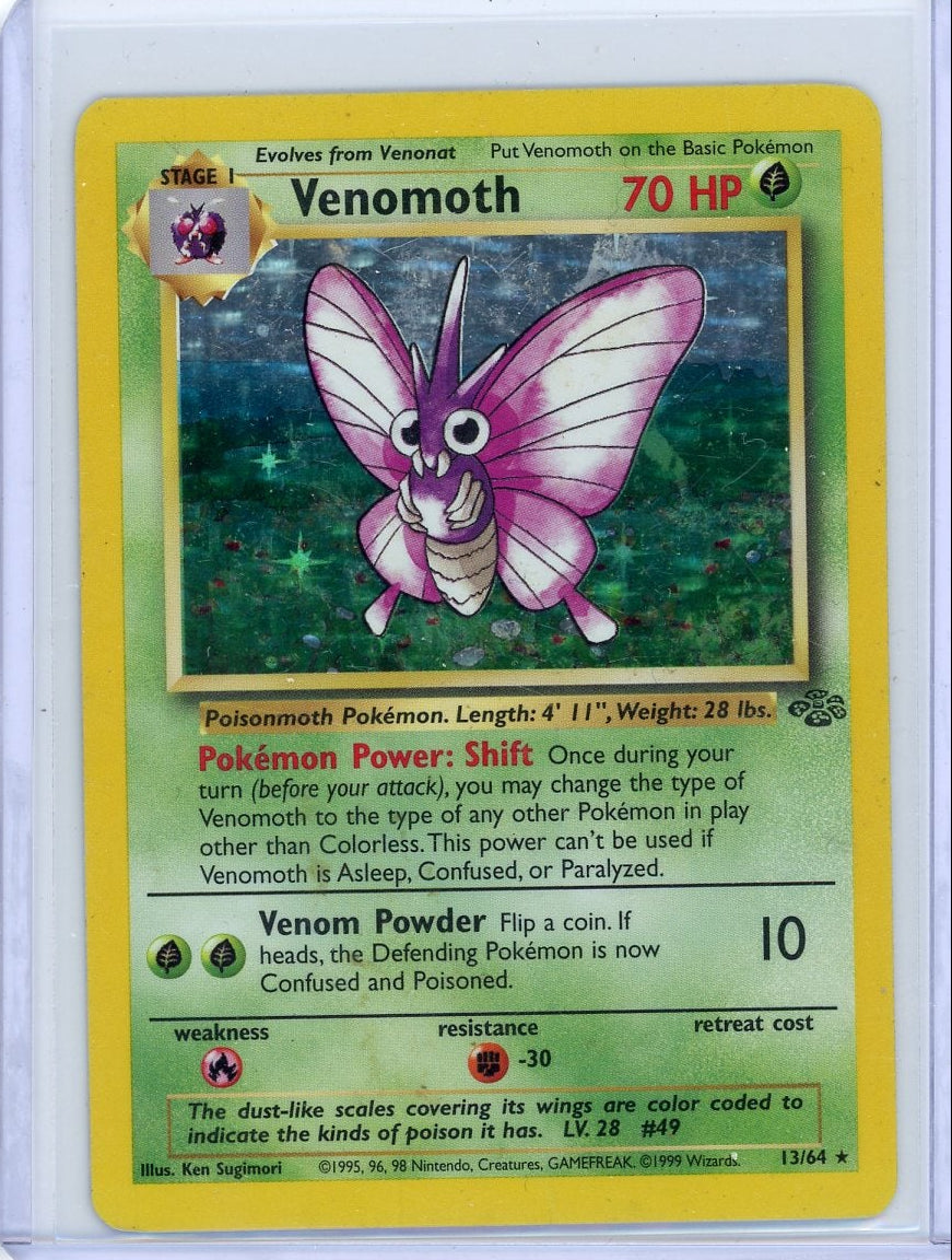 Venomoth Pokemon Jungle Holo #13/64 (HP) – Piece Of The Game