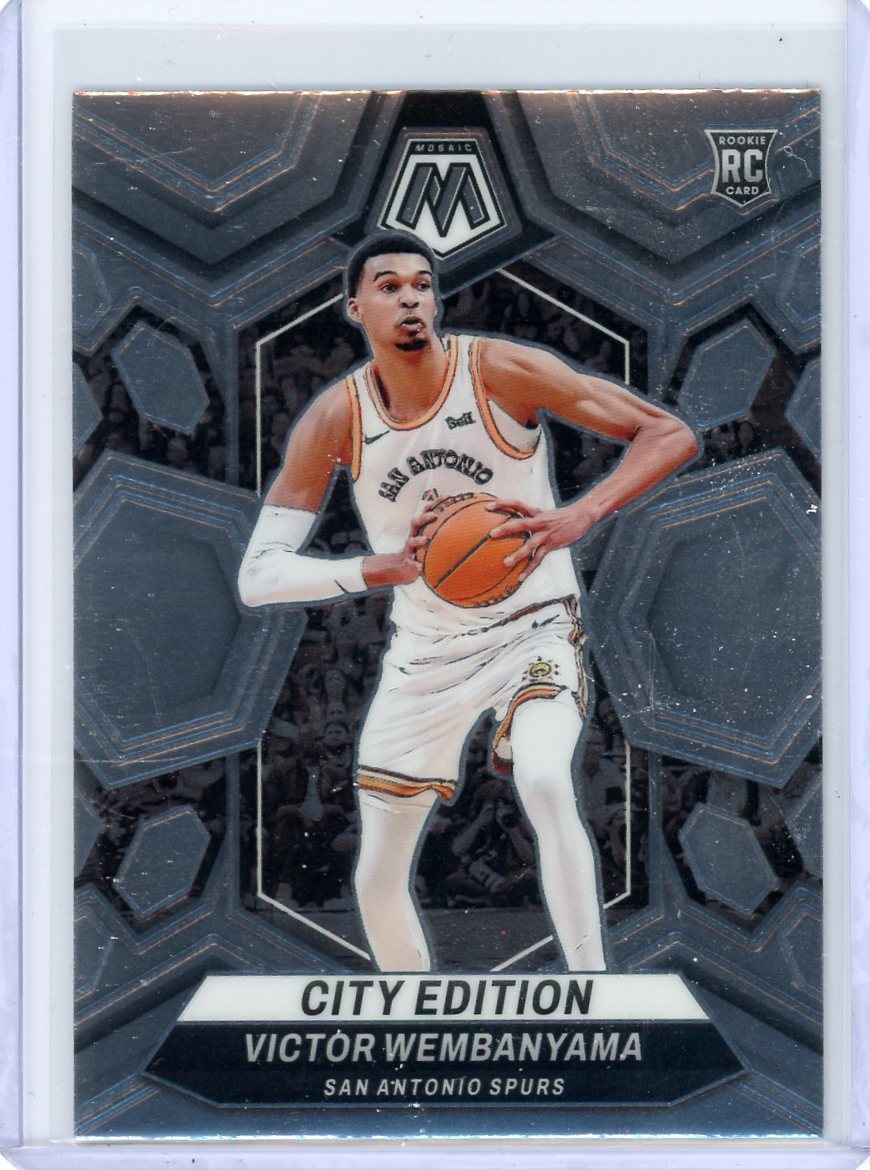 Victor Wembanyama 2023-24 Panini Mosaic City Edition RC – Piece Of The Game