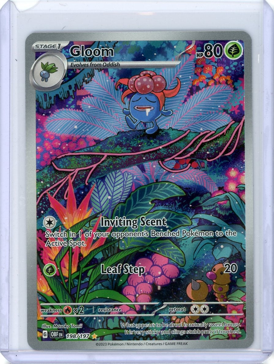Gloom Pokémon Obsidian Flames Illustration Rare #198/197 – Piece Of The ...