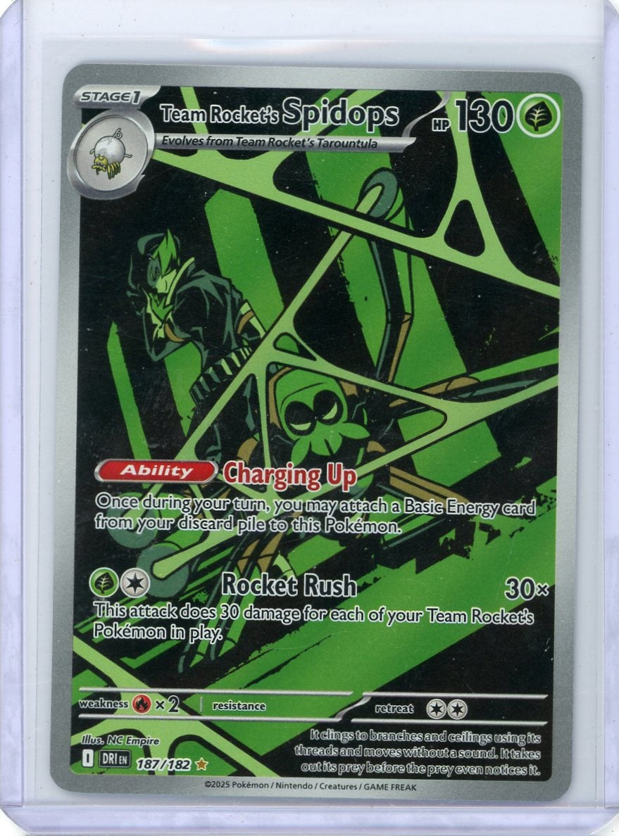 Spidops 2025 Pokemon Destined Rivals Illustration rare #187/182 – Piece ...