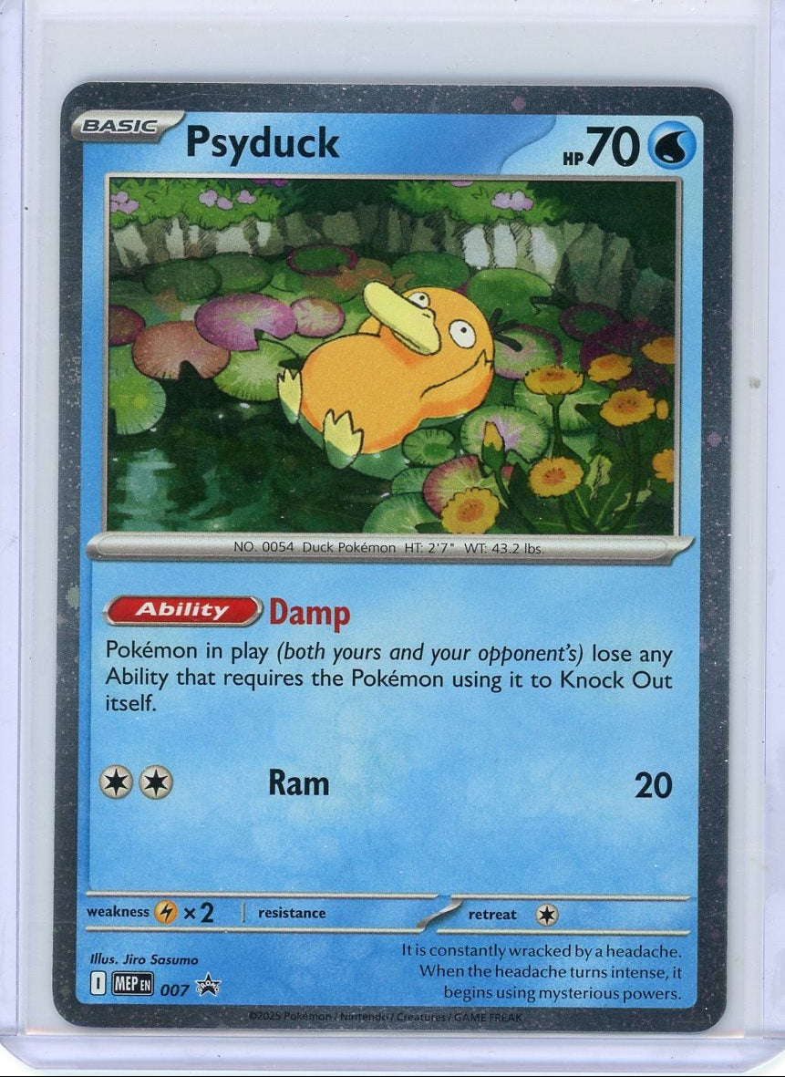 Psyduck 2025 Pokemon Mega Evolutions Black Star Promo #007 – Piece Of ...