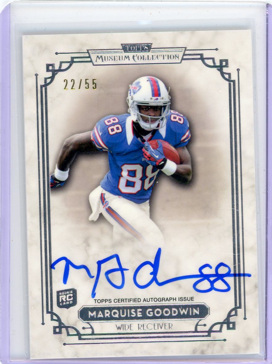 Marquise Goodwin 2013 Topps Museum Rookie Autograph #'d 22/55 – Piece ...