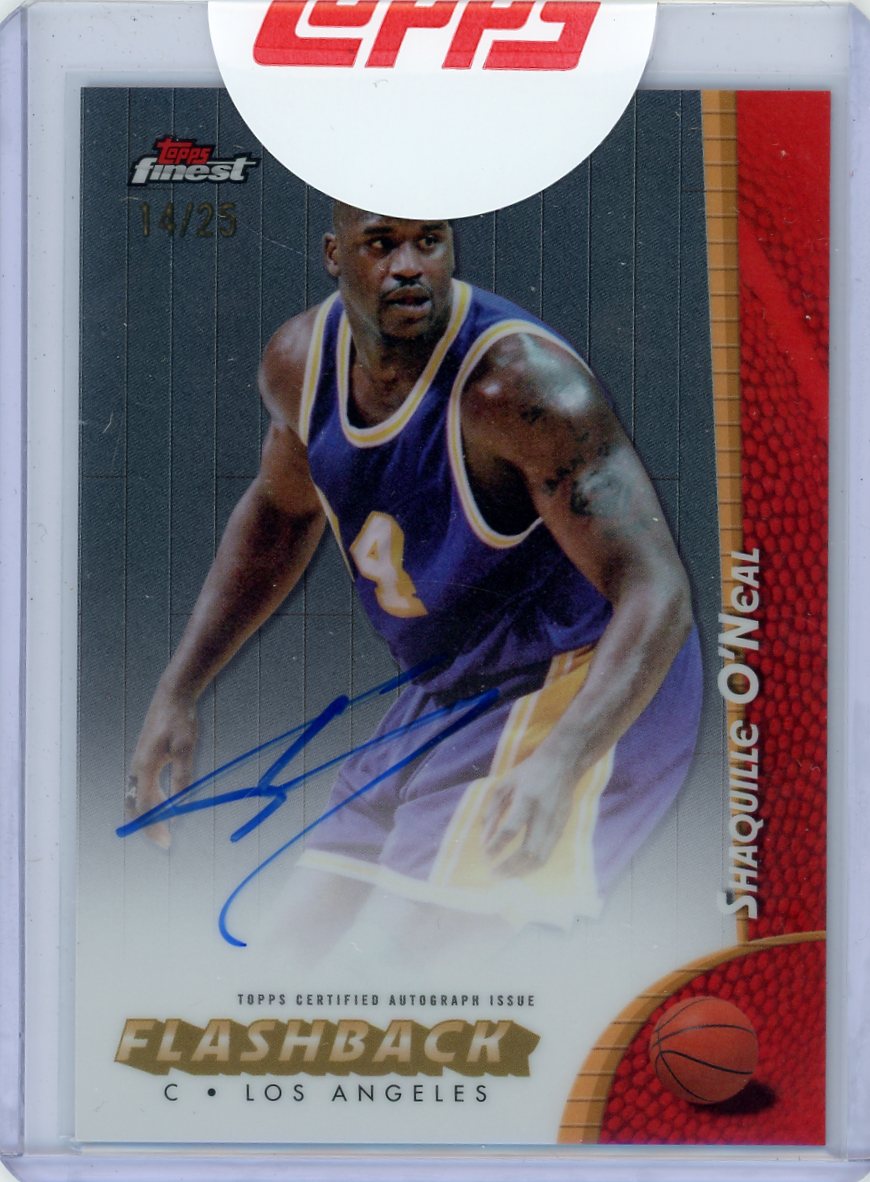Shaquille O'Neal 2024-25 Topps Finest Flashback Autograph #'d 14/25 ...