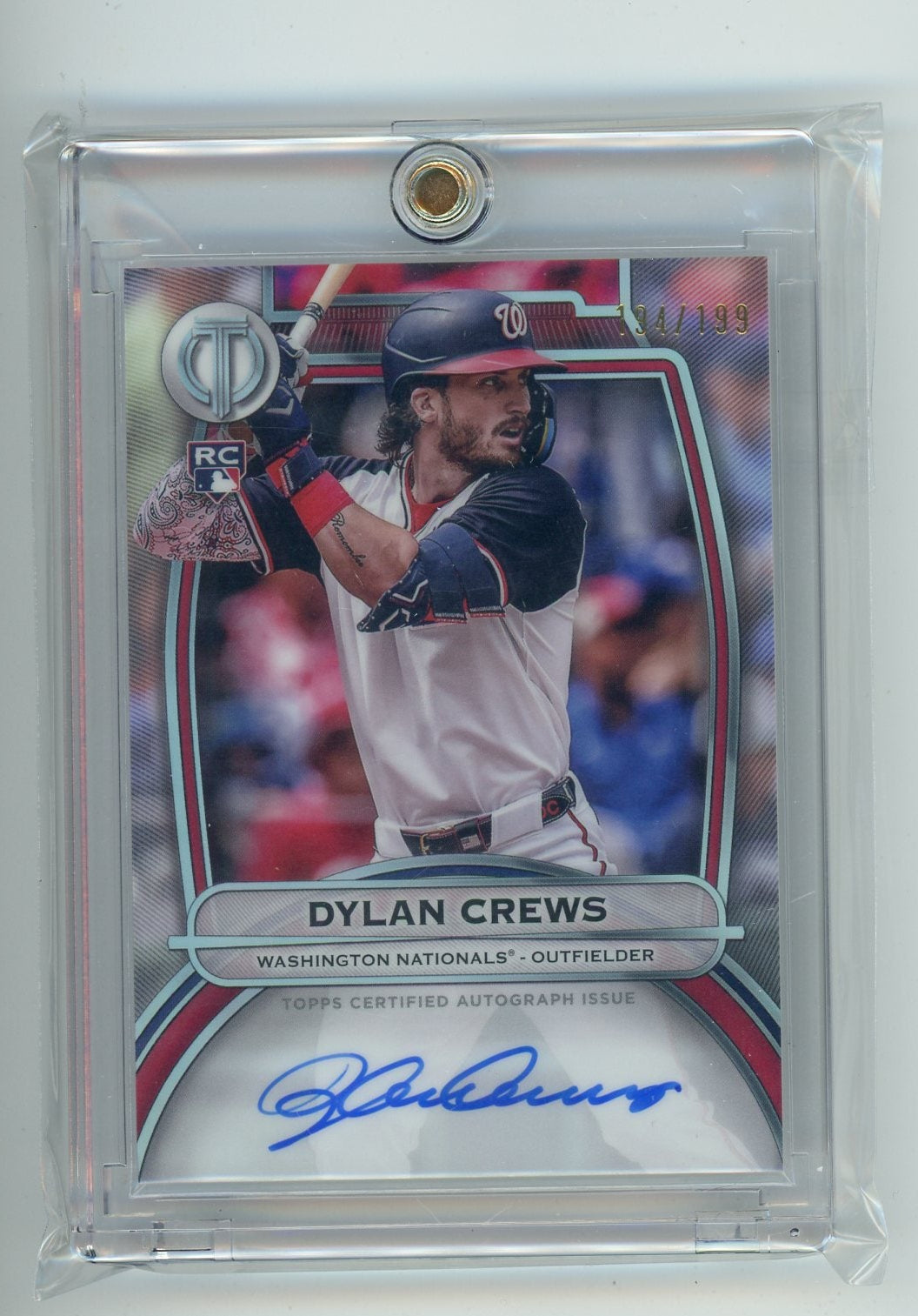 Dylan Crews 2025 Topps Tribute autograph rookie card #'d 134/199 ...