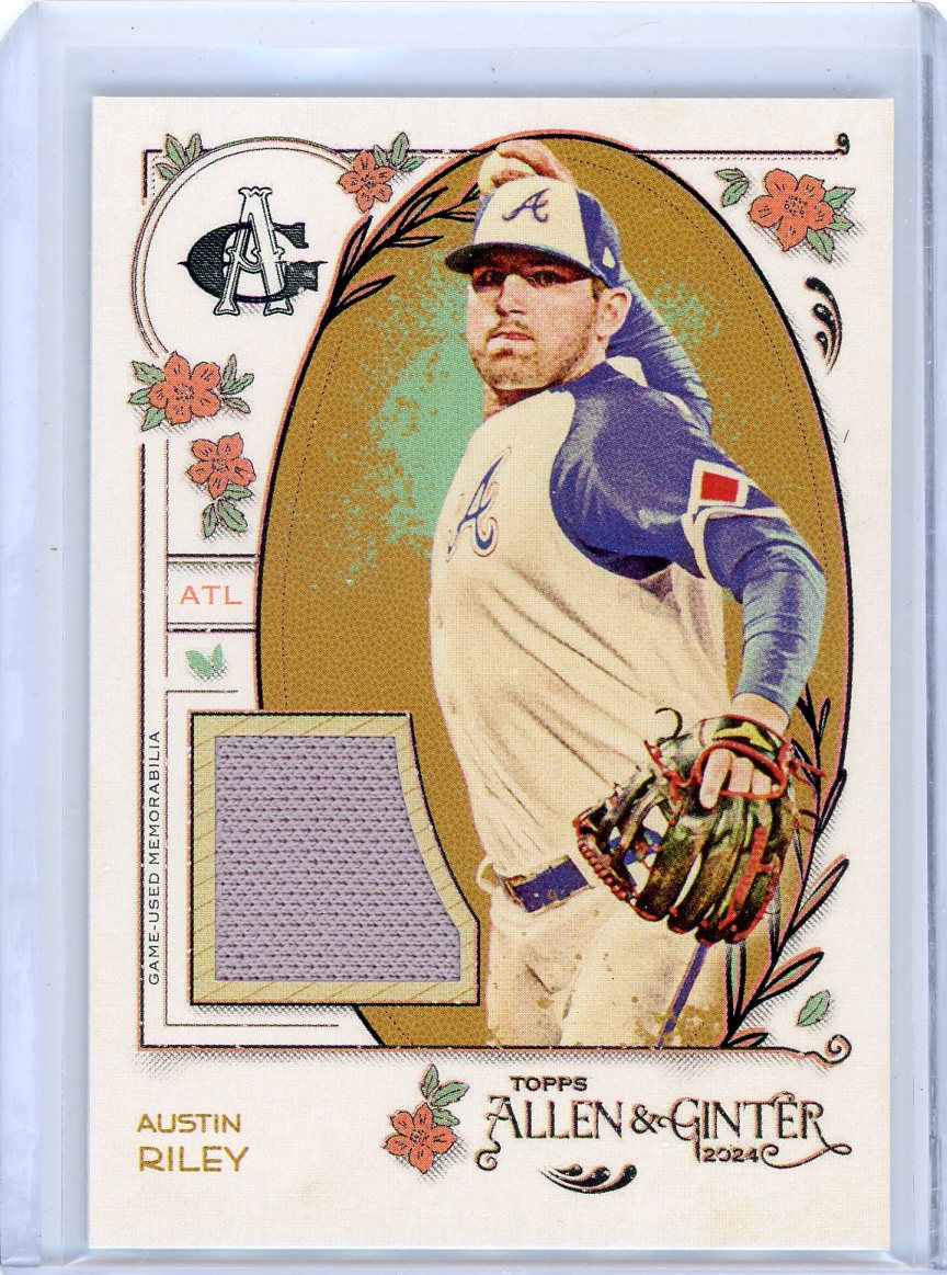 Austin Riley 2024 Topps Allen & Ginter jersey relic – Piece Of The Game