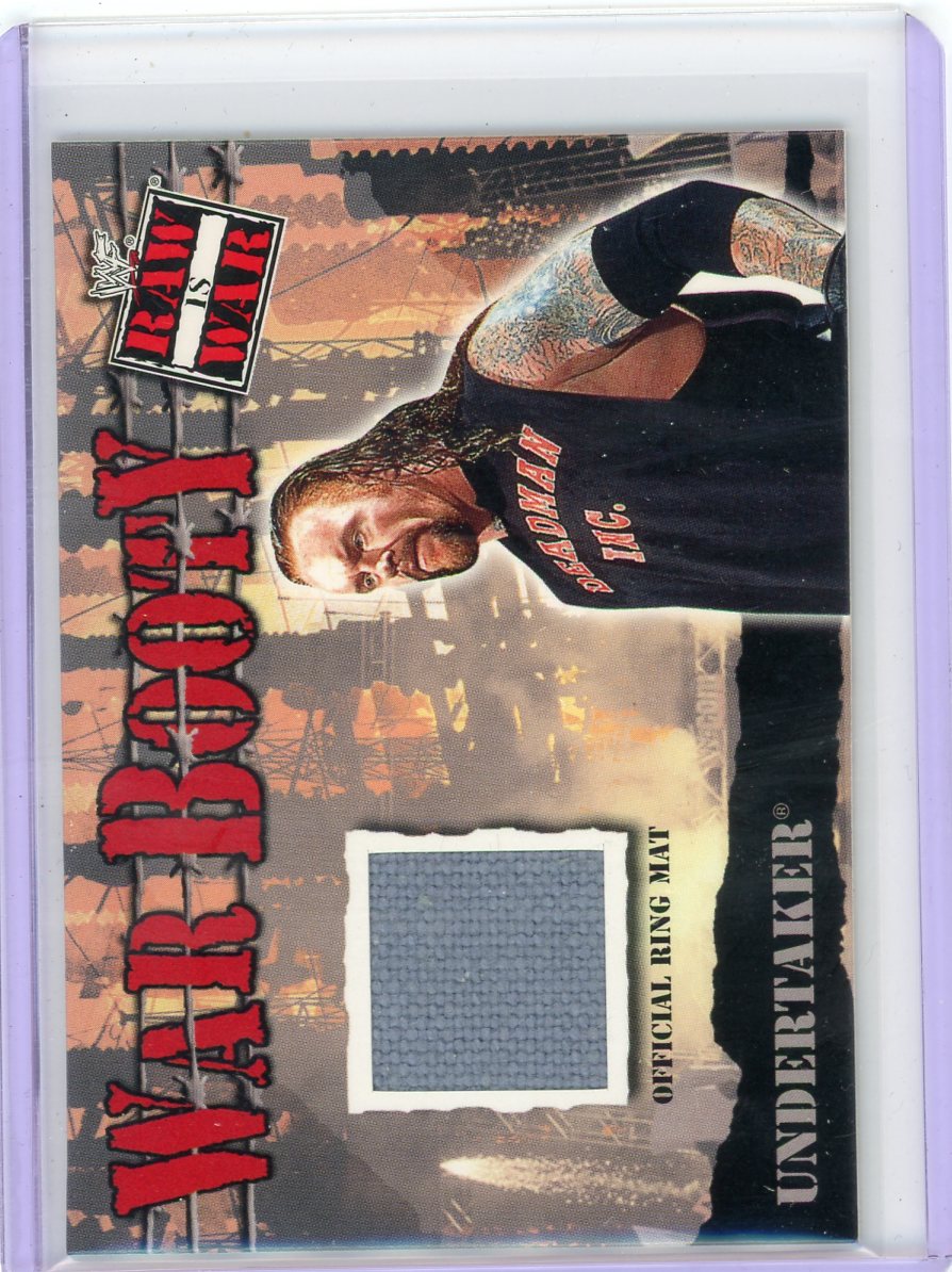Undertaker 2001 Fleer WWF Raw is War War Booty Relic – Piece Of The Game