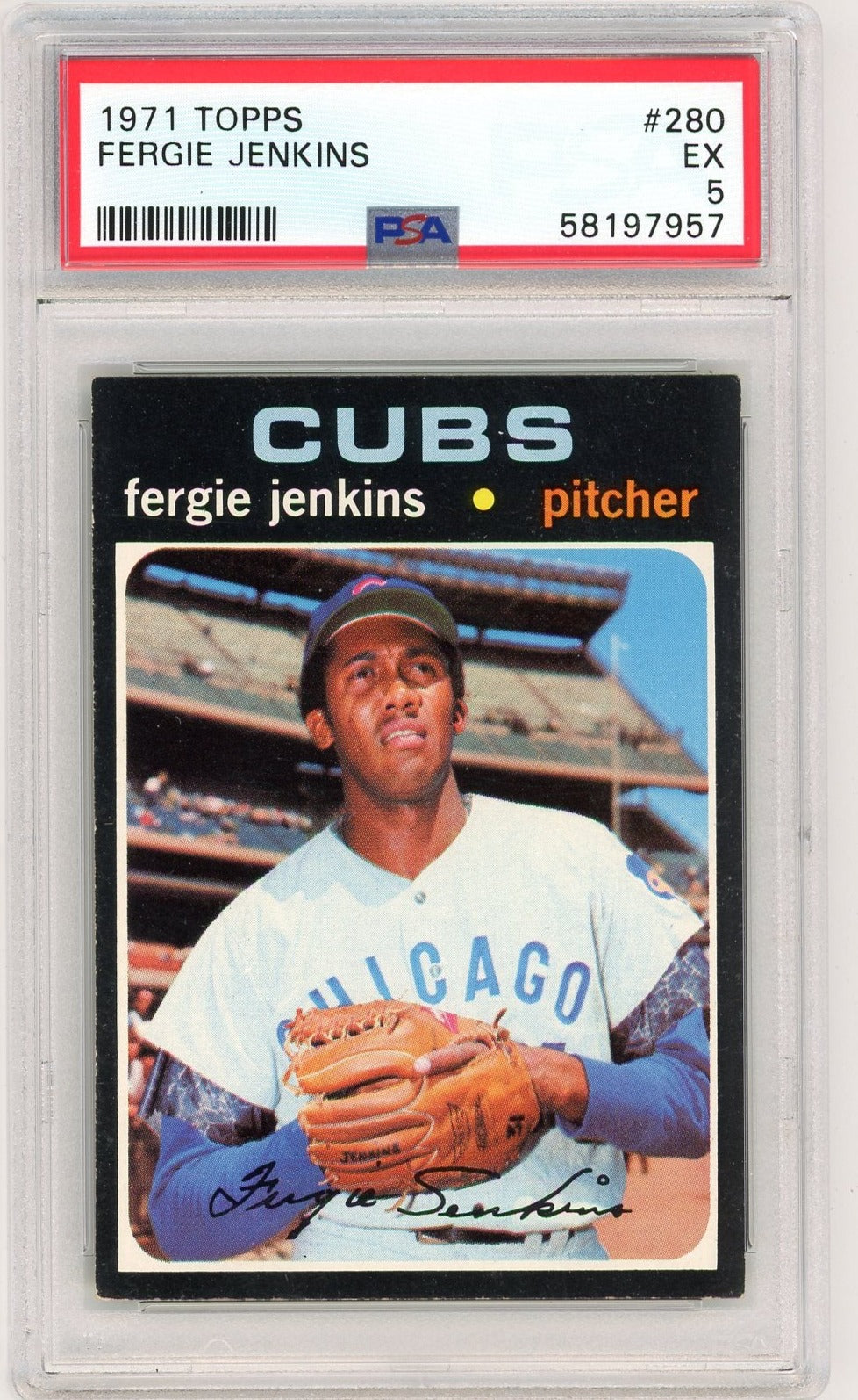 Fergie Jenkins 1971 Topps #280 PSA 5 – Piece Of The Game