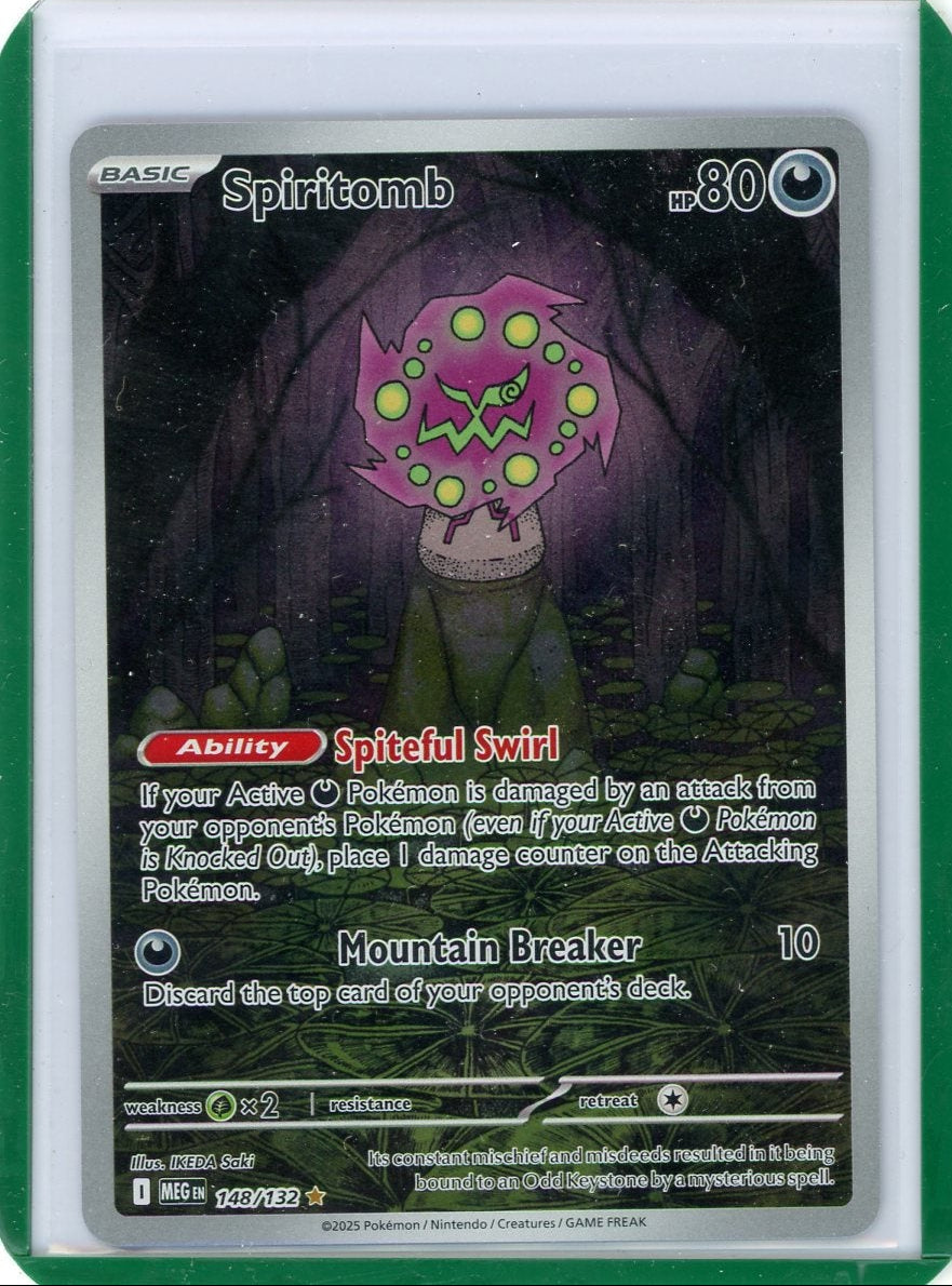 Spiritomb 2025 Pokemon Mega Evolution Illustration rare #148/132 ...