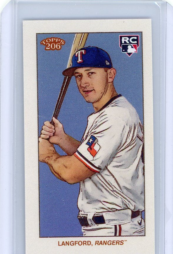 Wyatt Langford 2024 Topps T206 Polar Bear back rookie card 1:7 packs ...