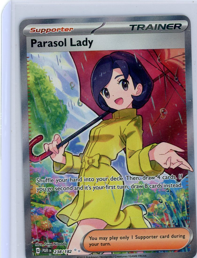 Parasol Lady 2023 Pokemon rare holo 238/182 – Piece Of The Game
