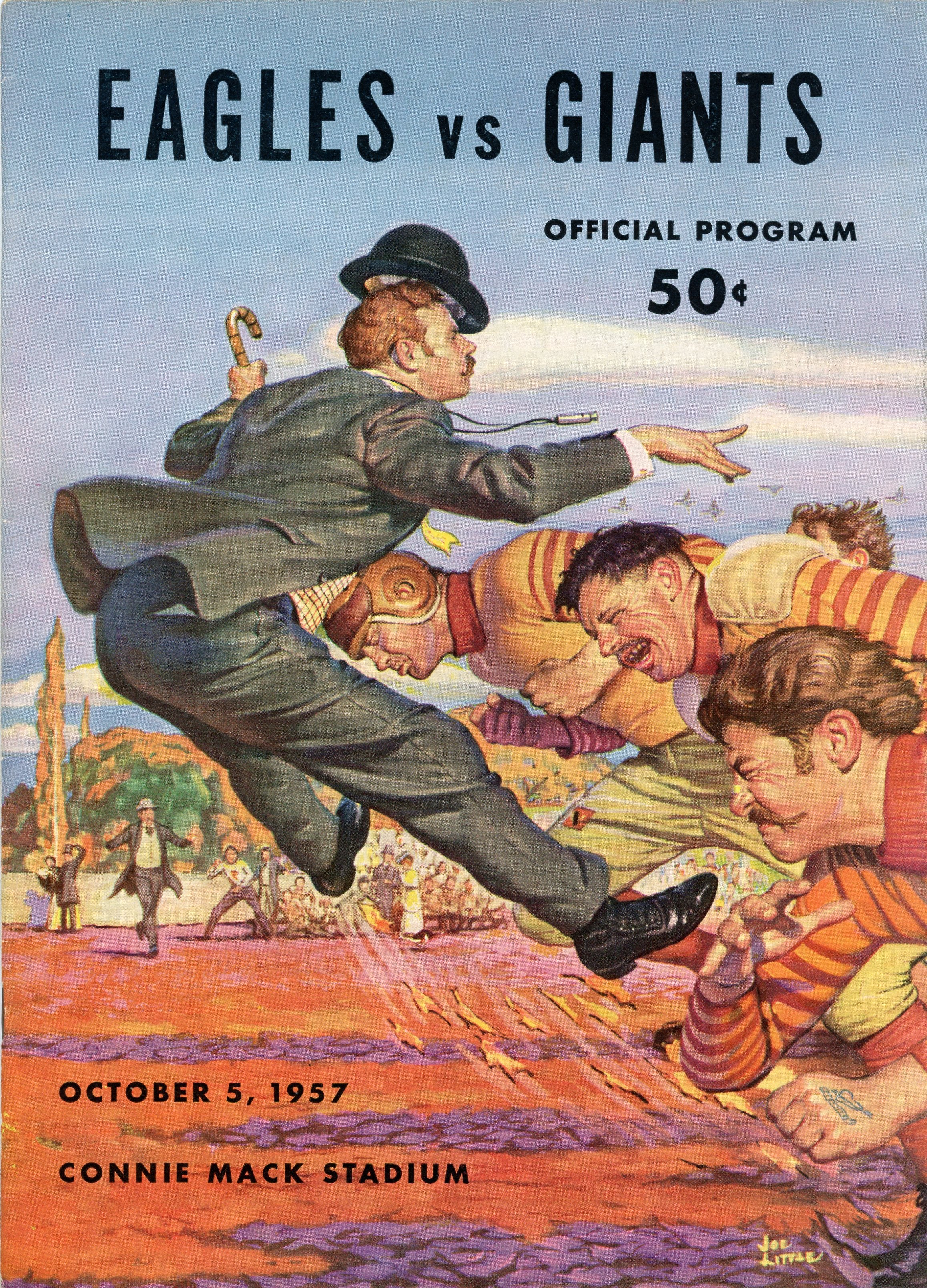 1957 Eagles vs Giants Official Program – Piece Of The Game