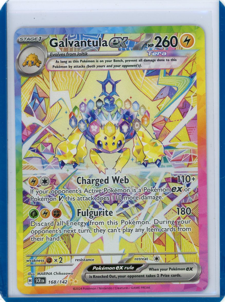 Galvantula ex Pokémon Stellar Crown Special Illustration Rare #168/142 ...