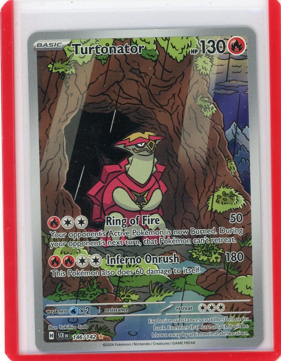 Turtonator Pokémon Stellar Crown Illustration Rare #146/142 – Piece Of ...