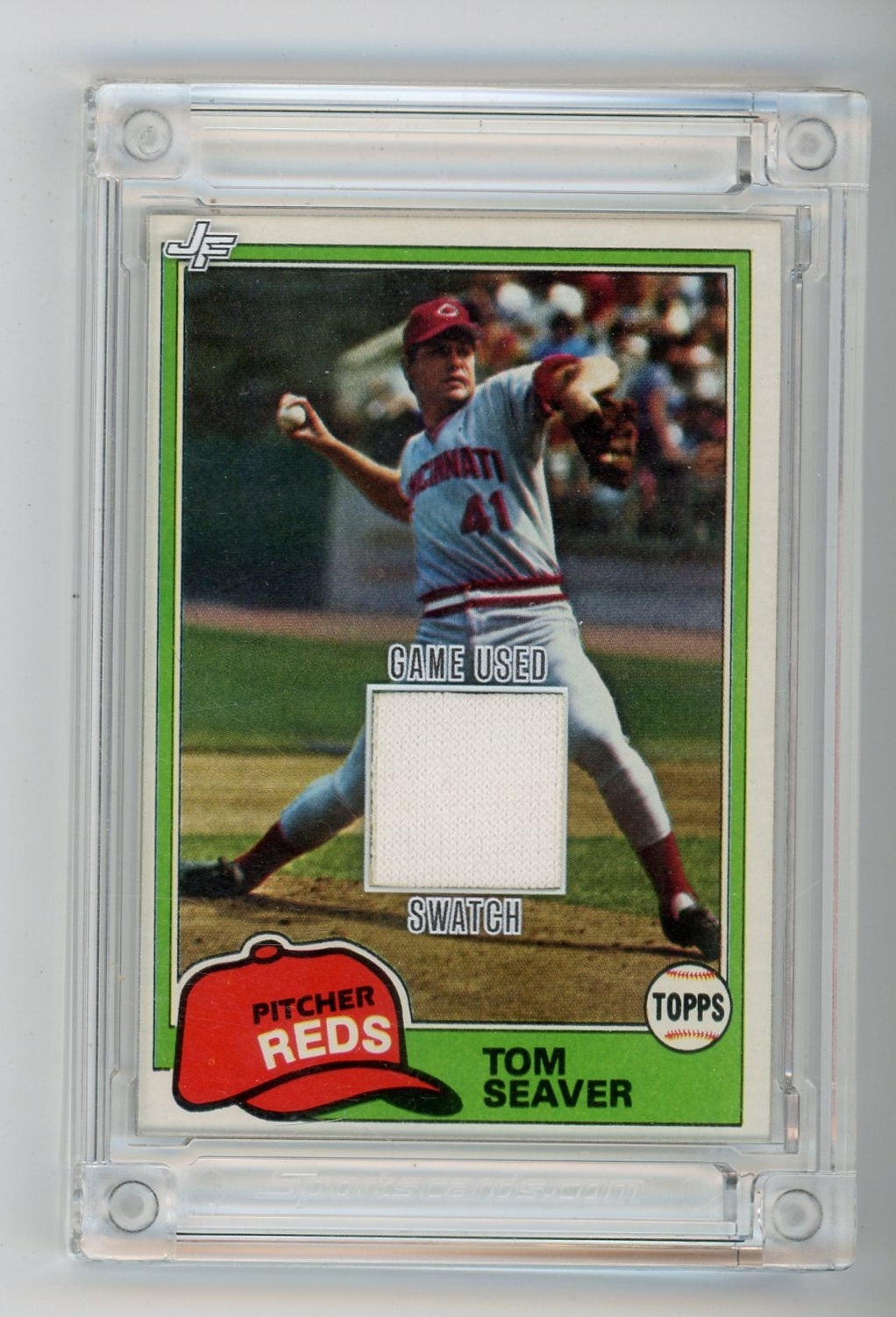 Tom Seaver 2024 Jersey Fusion '81 Topps game-used swatch/jersey relic ...