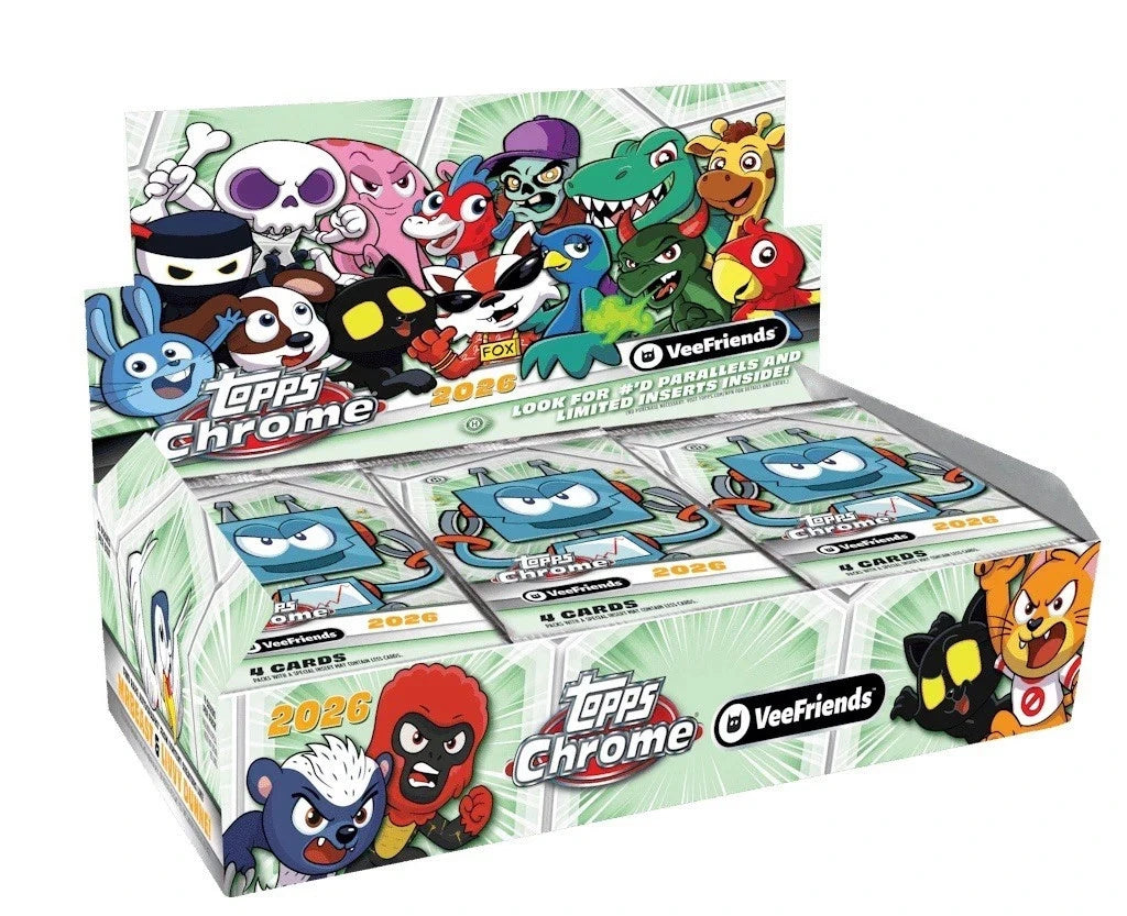 2026 Topps Chrome VeeFriends Hobby Box 12 Box Case – Piece Of The Game