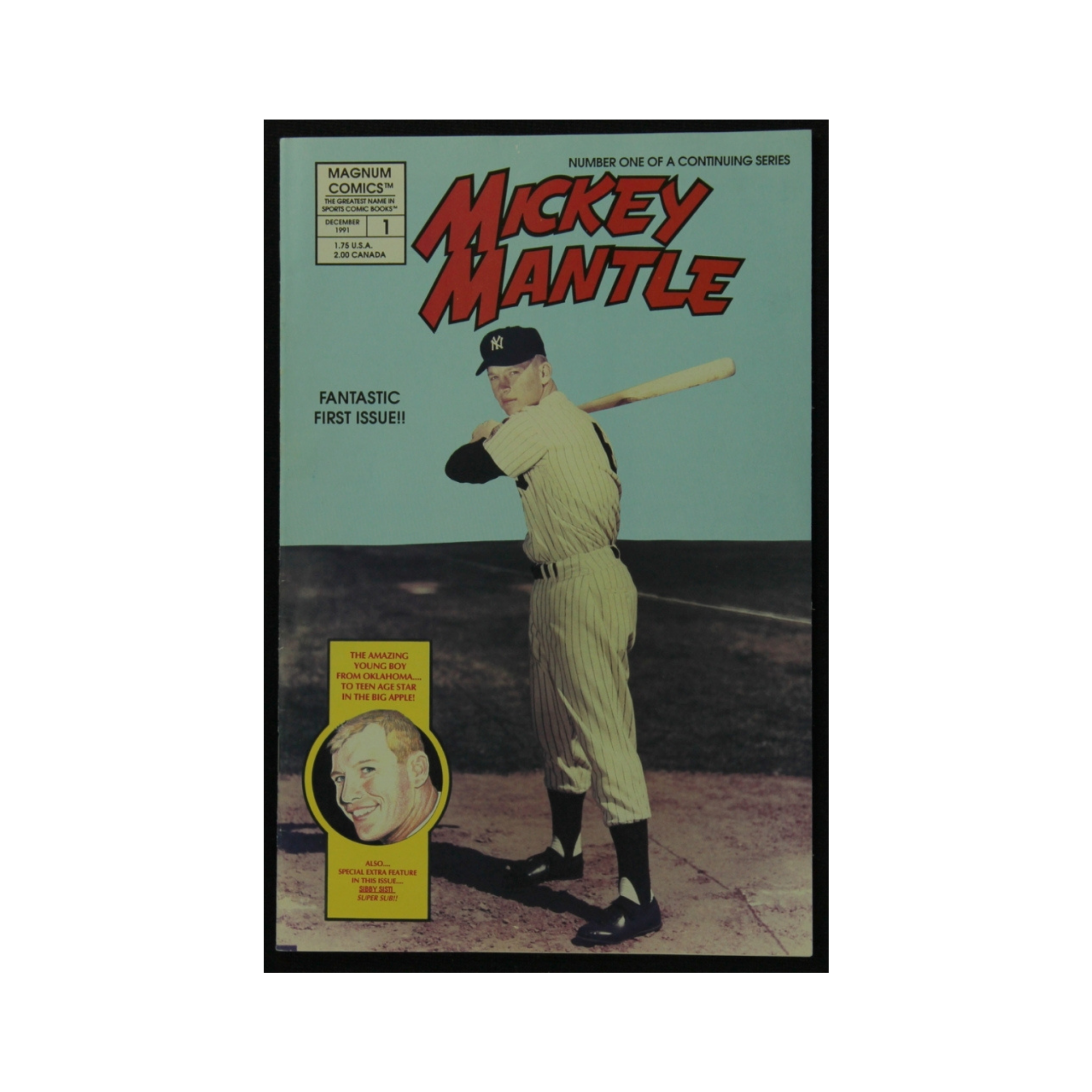 1991 "Mickey Mantle" Issue #1 Magnum Comic Book – Piece Of The Game