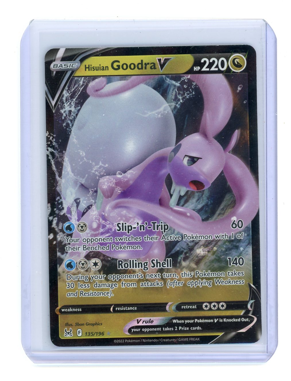 Hisuian Goodra V 2022 Pokémon rare holo 135/196 – Piece Of The Game