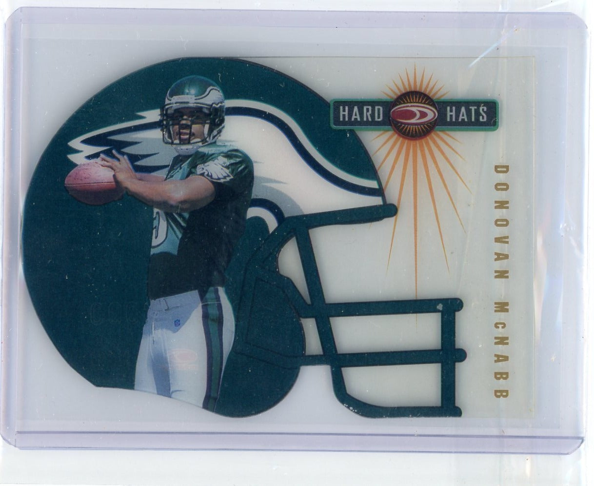 Donovan McNabb 1999 Donruss Hard Hats die-cut #'d 0945/3000 – Piece Of ...