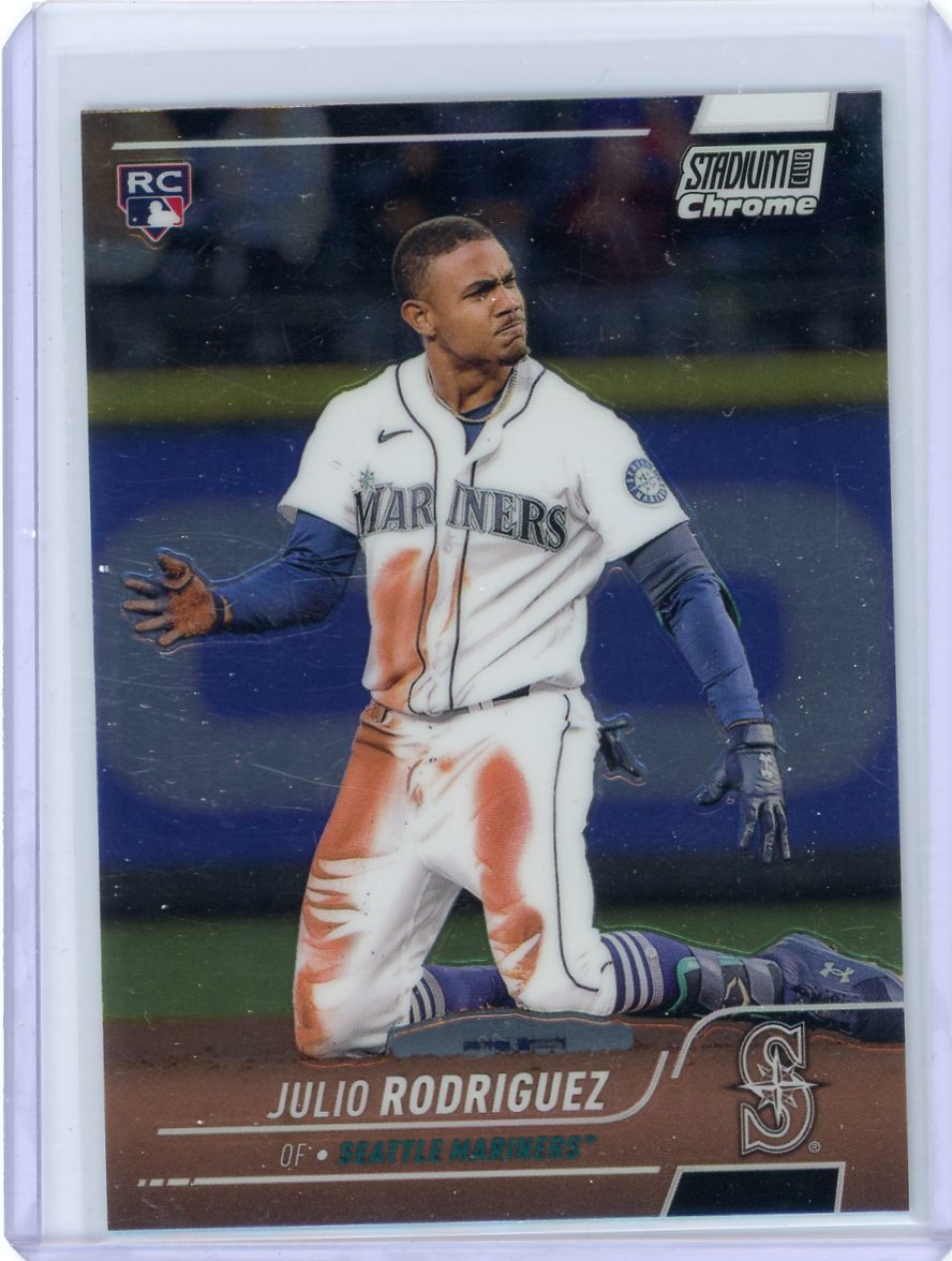 Julio Rodriguez 2022 Topps Stadium Club Chrome rookie card – Piece Of ...