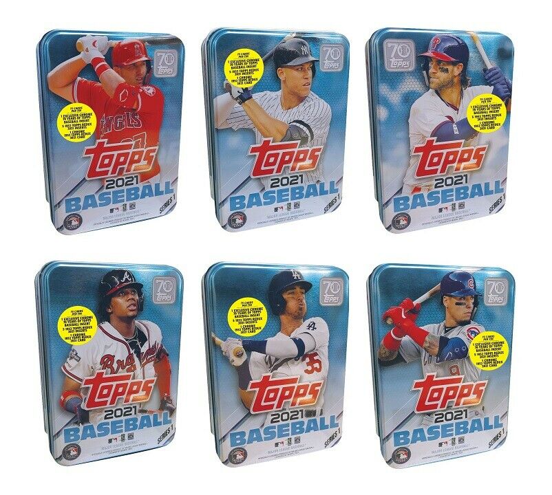 2021 Topps Series 1 Baseball Retail Tin – Piece Of The Game